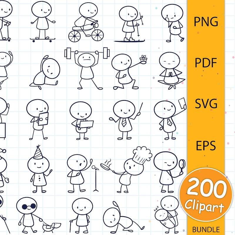 Printable Girl Figures - Etsy UK