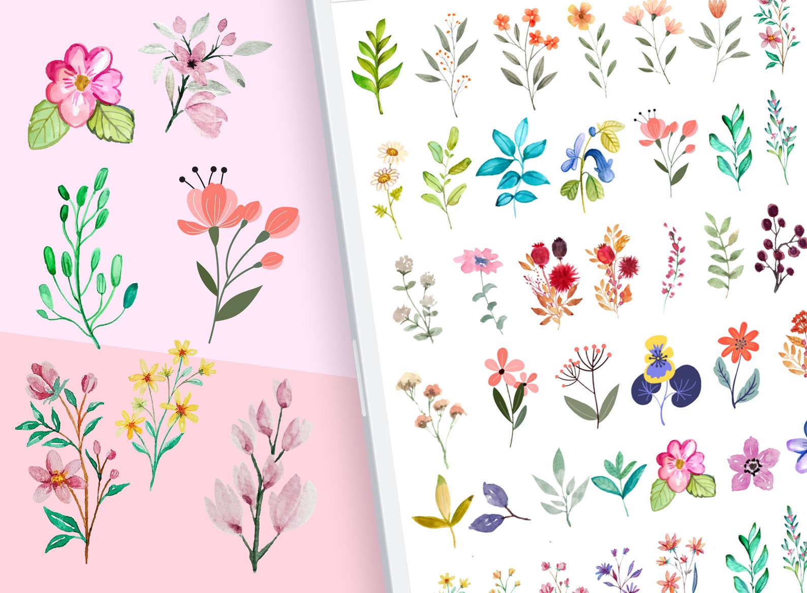 Digital Stickers, Plant Lovers Stickers, Botanical Stickers, Greeneries ...