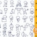 Huge Pack of Family Stick Figures, PNG SVG, Instant Download - Etsy
