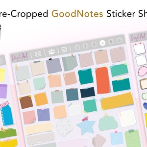 275 Digital Sticky Notes, Goodnotes Sticky Notes, Digital Stickers ...