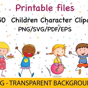 350 Kids PNG | Kids Clipart Bundle | Individual Children Images ...