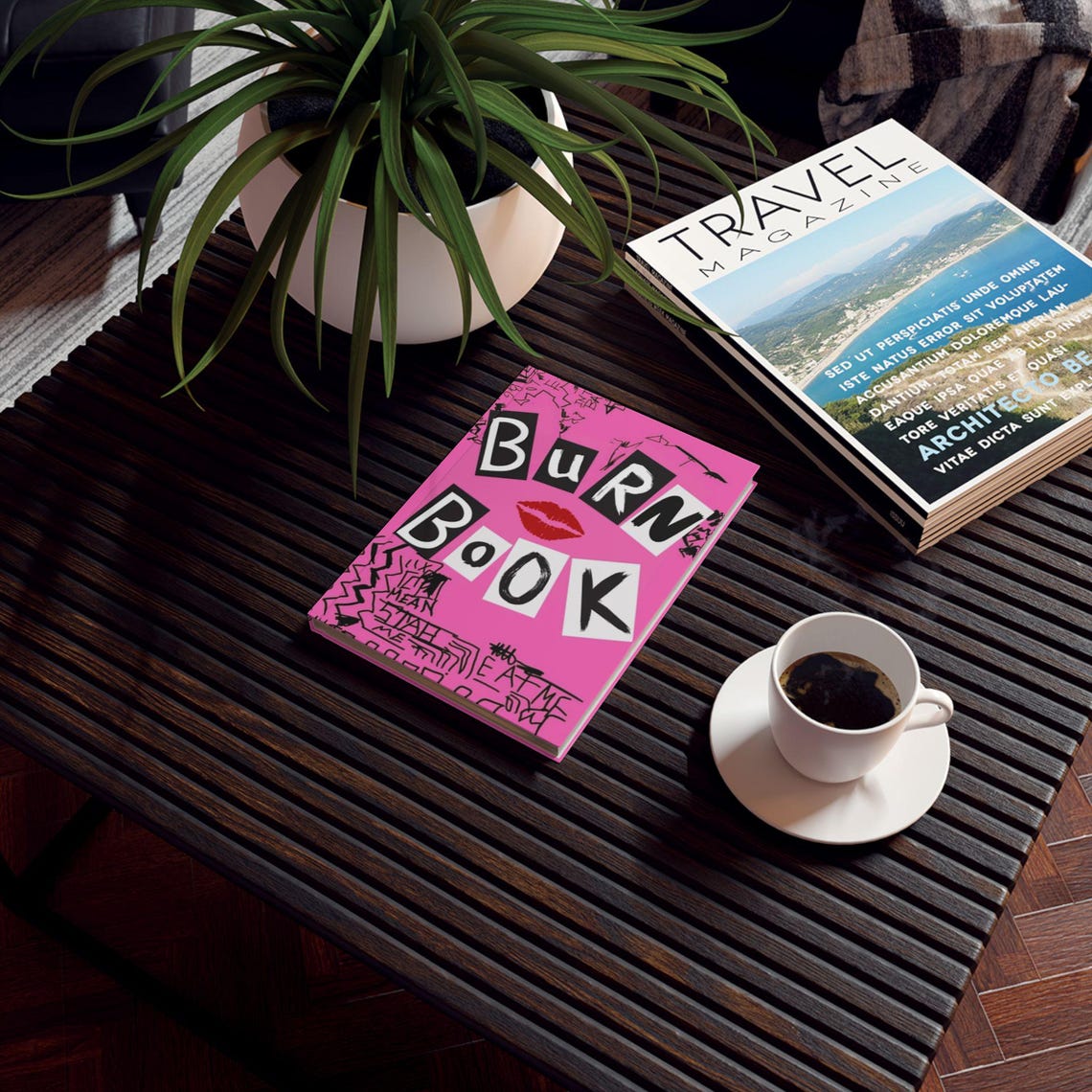 Burn Book Mean Girls Journal - 2000s 90s Diary Pink Mean Girls Burn ...