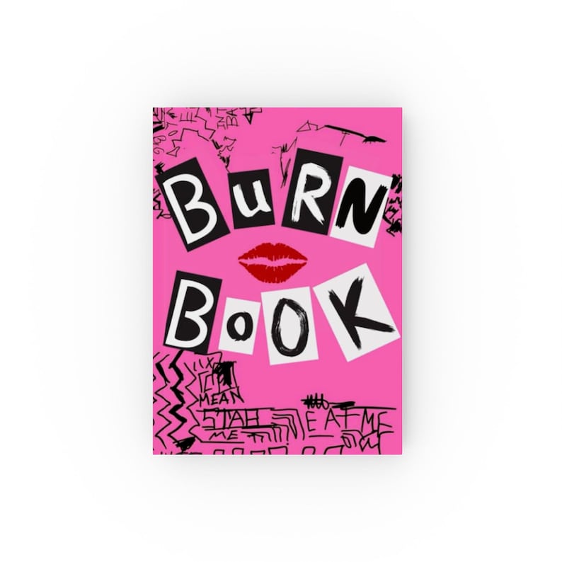 Burn Book Mean Girls Journal - 2000s 90s Diary Pink Mean Girls Burn ...