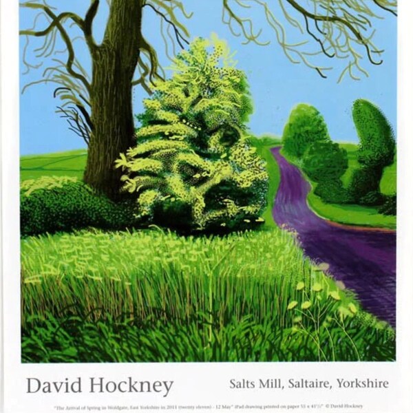 The Arrival of Spring David Hockney Poster - Etsy