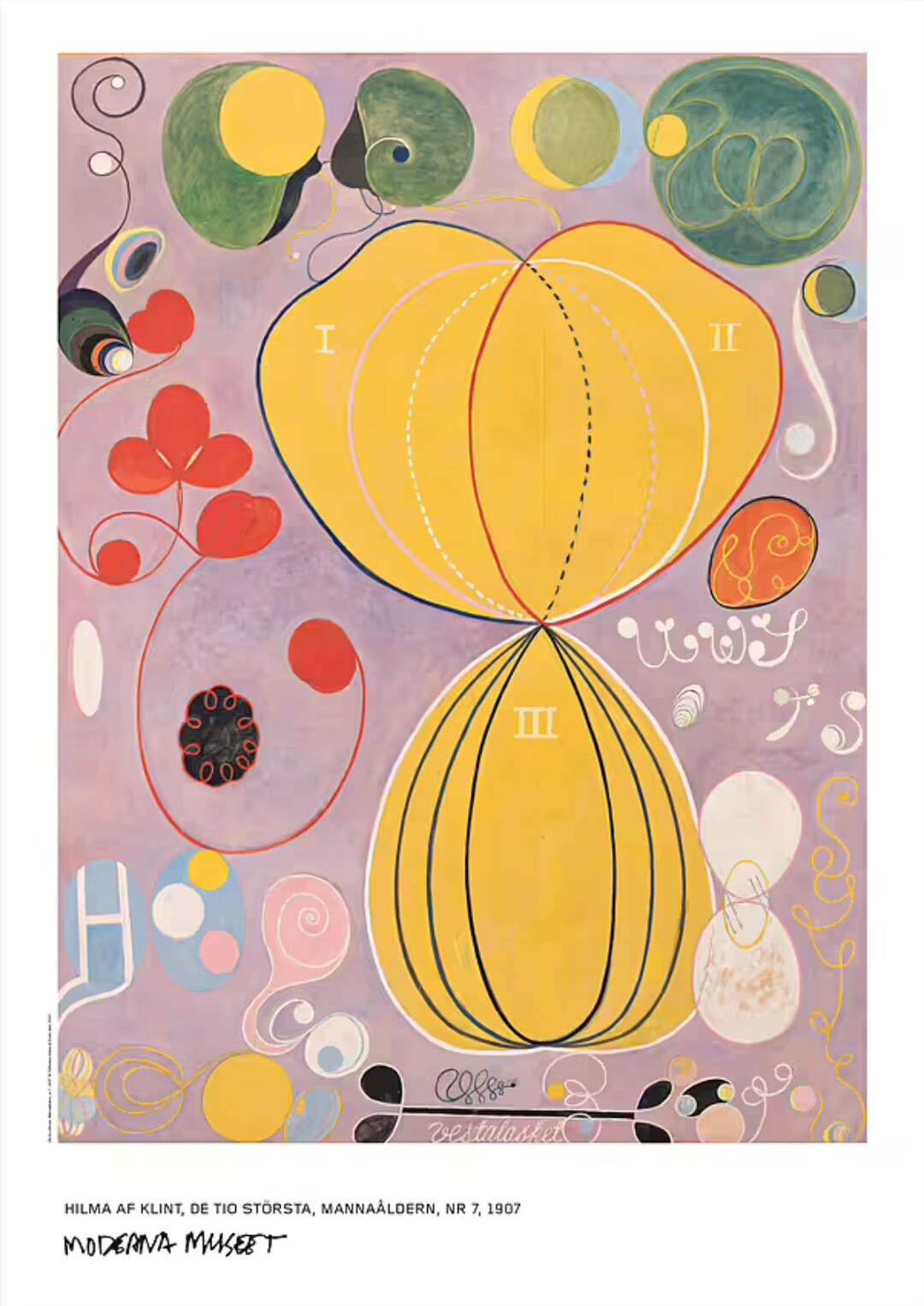 Original Hilma Af Klint Exhibition Poster - Maturity No 7 - Female ...
