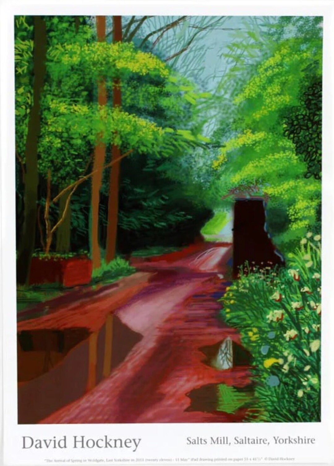 Original David Hockney Exhibition Poster 11th May 2011 the Arrival of ...