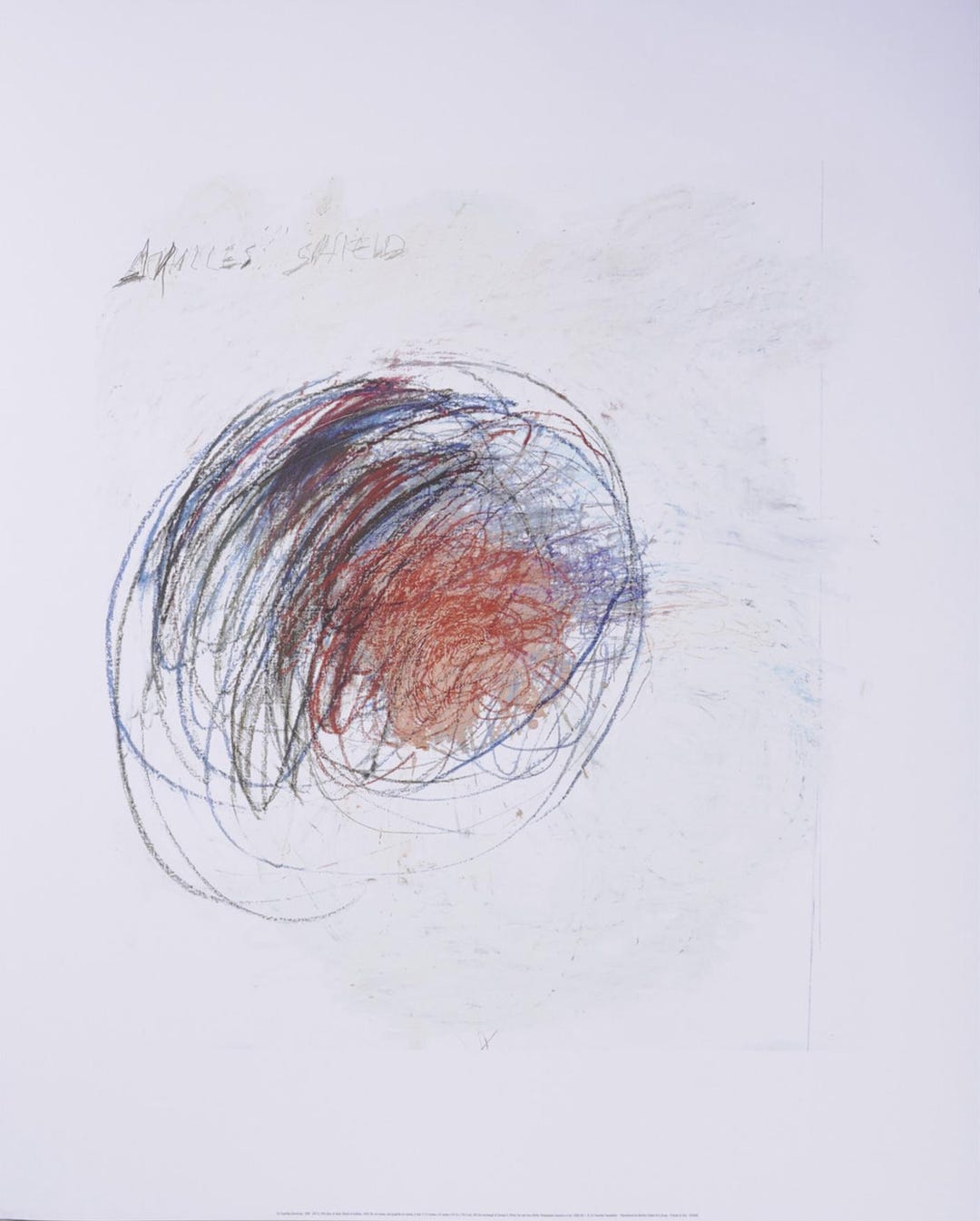Authentic Cy Twombly Exhibition Poster - Achilles - Original Museum ...