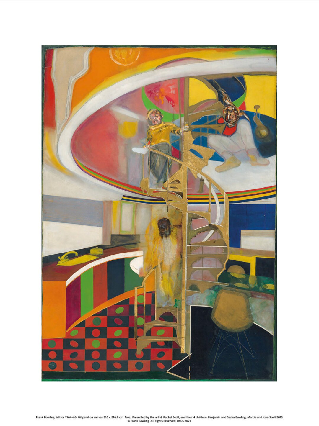 Original Frank Bowling Museum Print - Mirror - Museum Poster From the ...