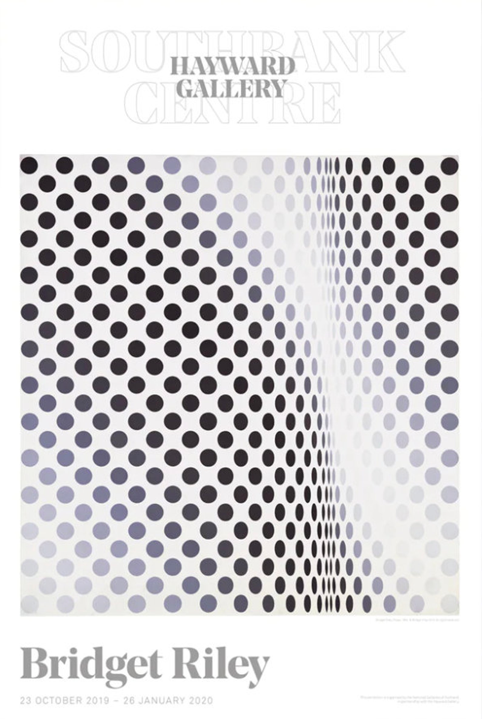 Bridget Riley Exhibition Poster - Paean - Stunning Museum Print by the ...