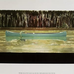 Authentic Peter Doig Exhibition Print - Canoe Lake - Official Museum ...