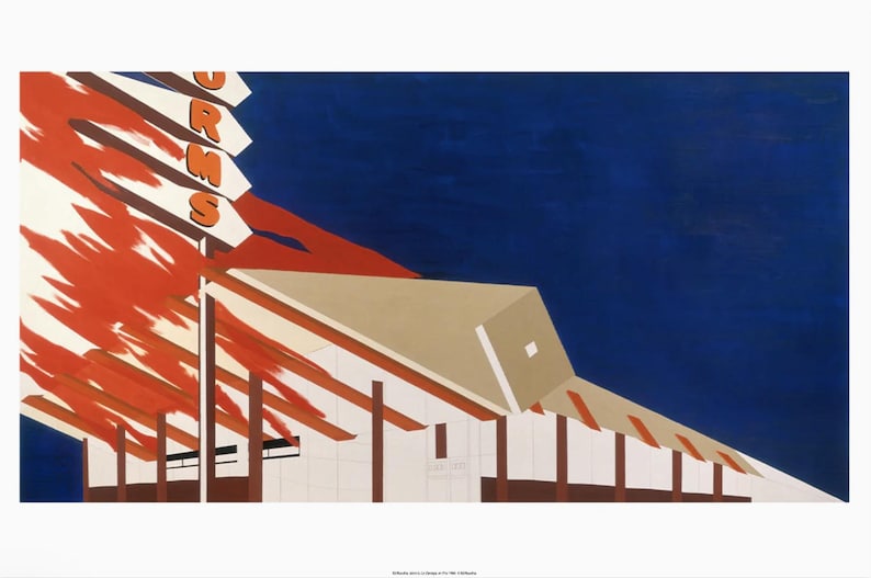 Authentic Ed Ruscha Building Exhibition Poster - Norms on Fire ...