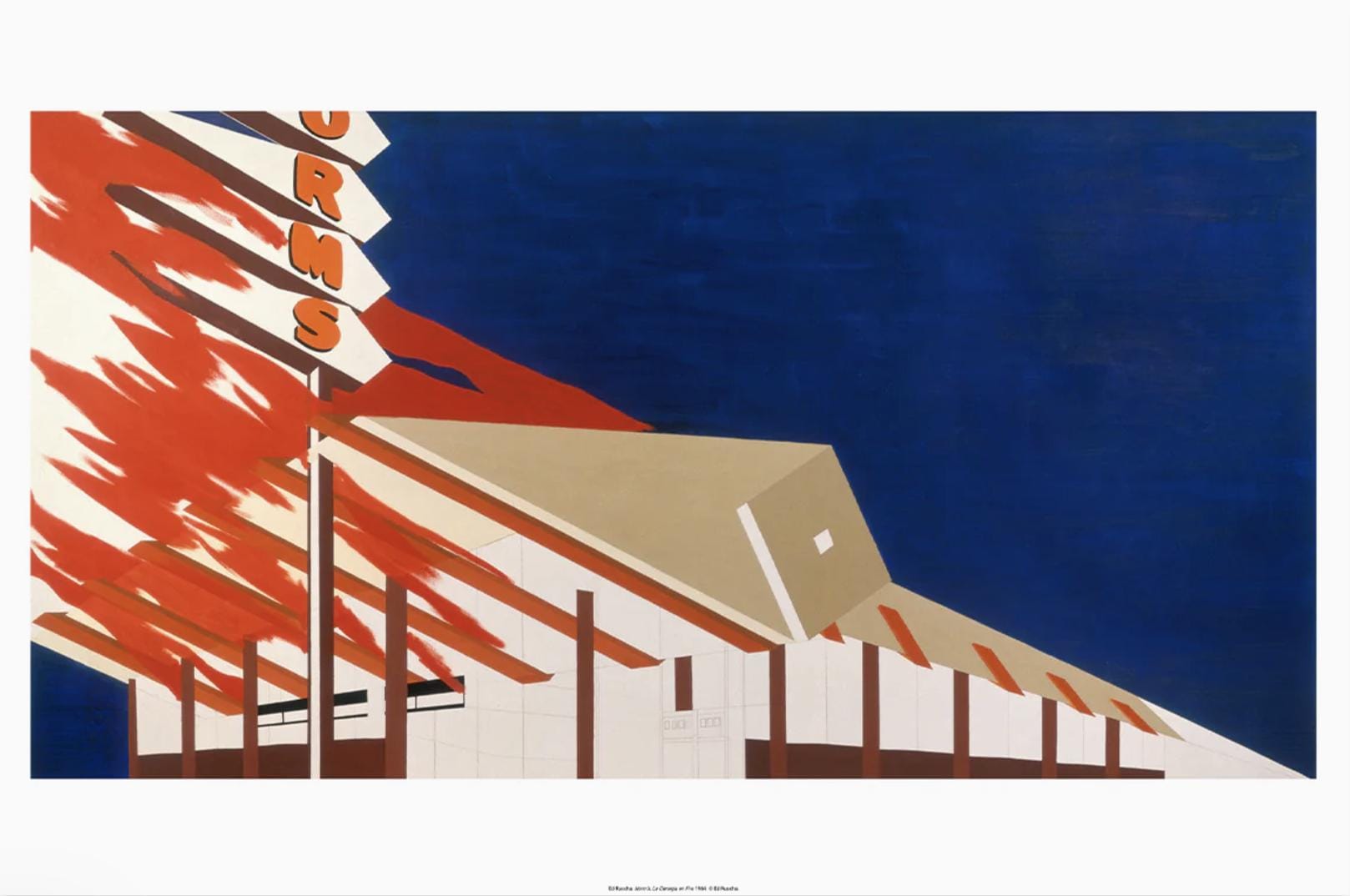 Authentic Ed Ruscha Building Exhibition Poster - Norms on Fire ...