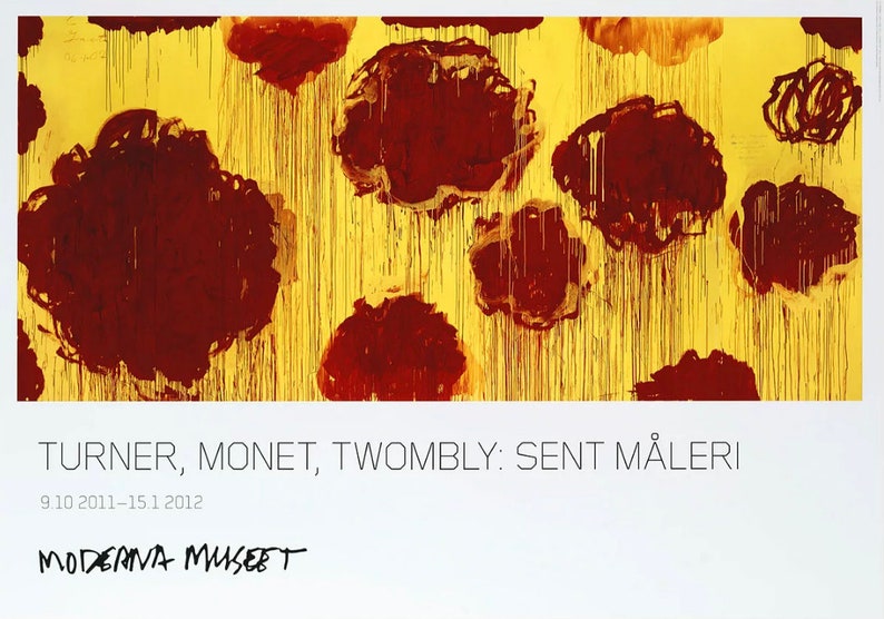 Original Cy Twombly Exhibition Poster - Blooming - Official Museum ...