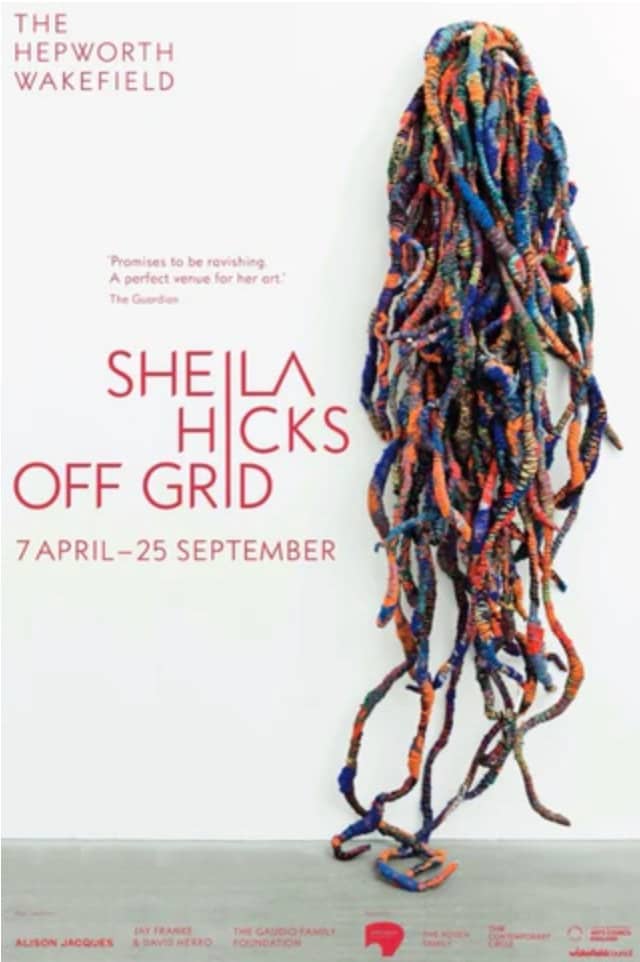 Original Sheila Hicks Exhibition Poster - Sauvages / Hidden Blue ...