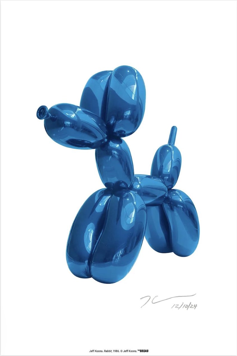 Authentic Jeff Koons Exhibition Poster - Balloon Dog - Official Museum ...