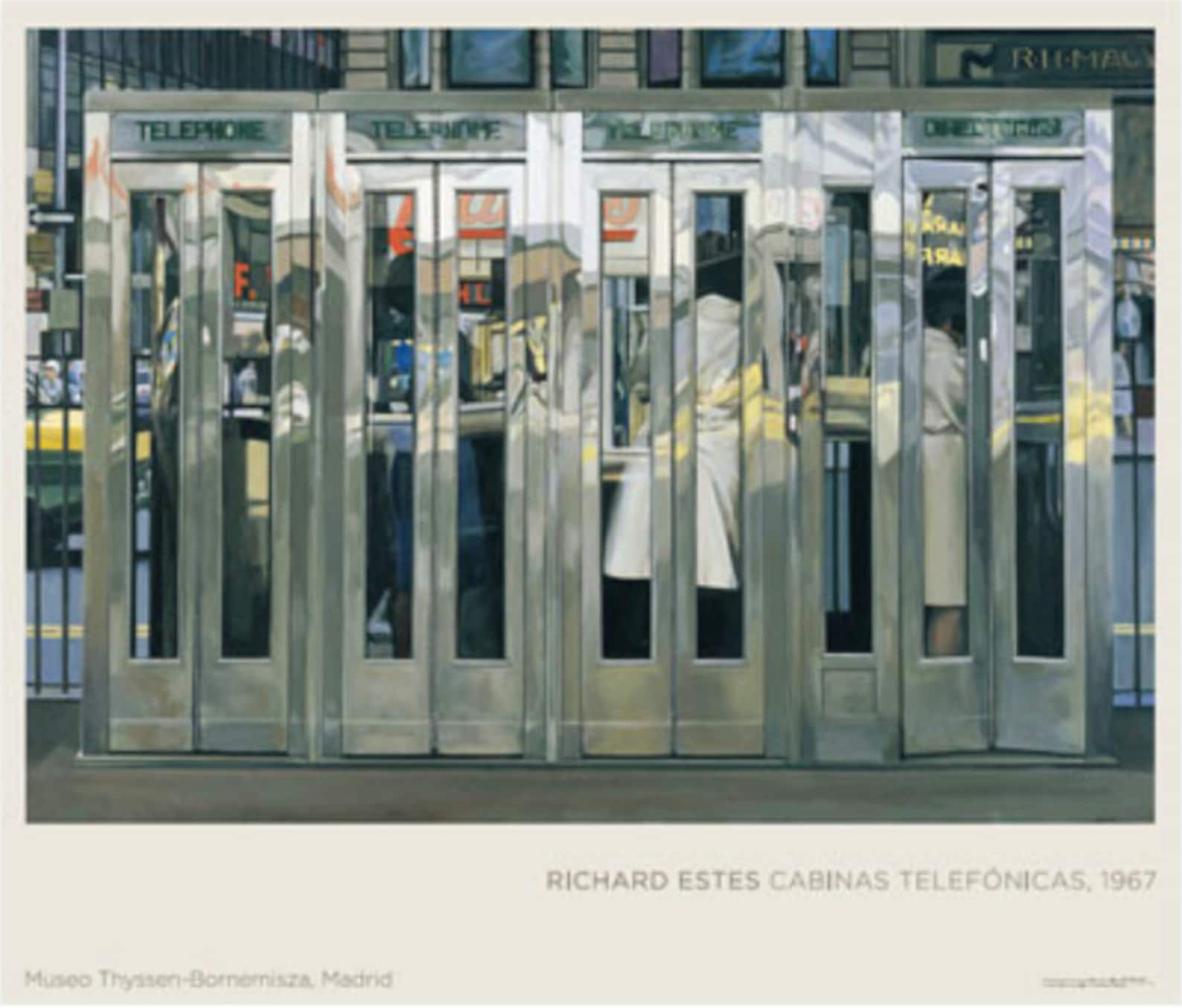 Original Richard Estes Exhibition Poster Telephone Booths - Etsy