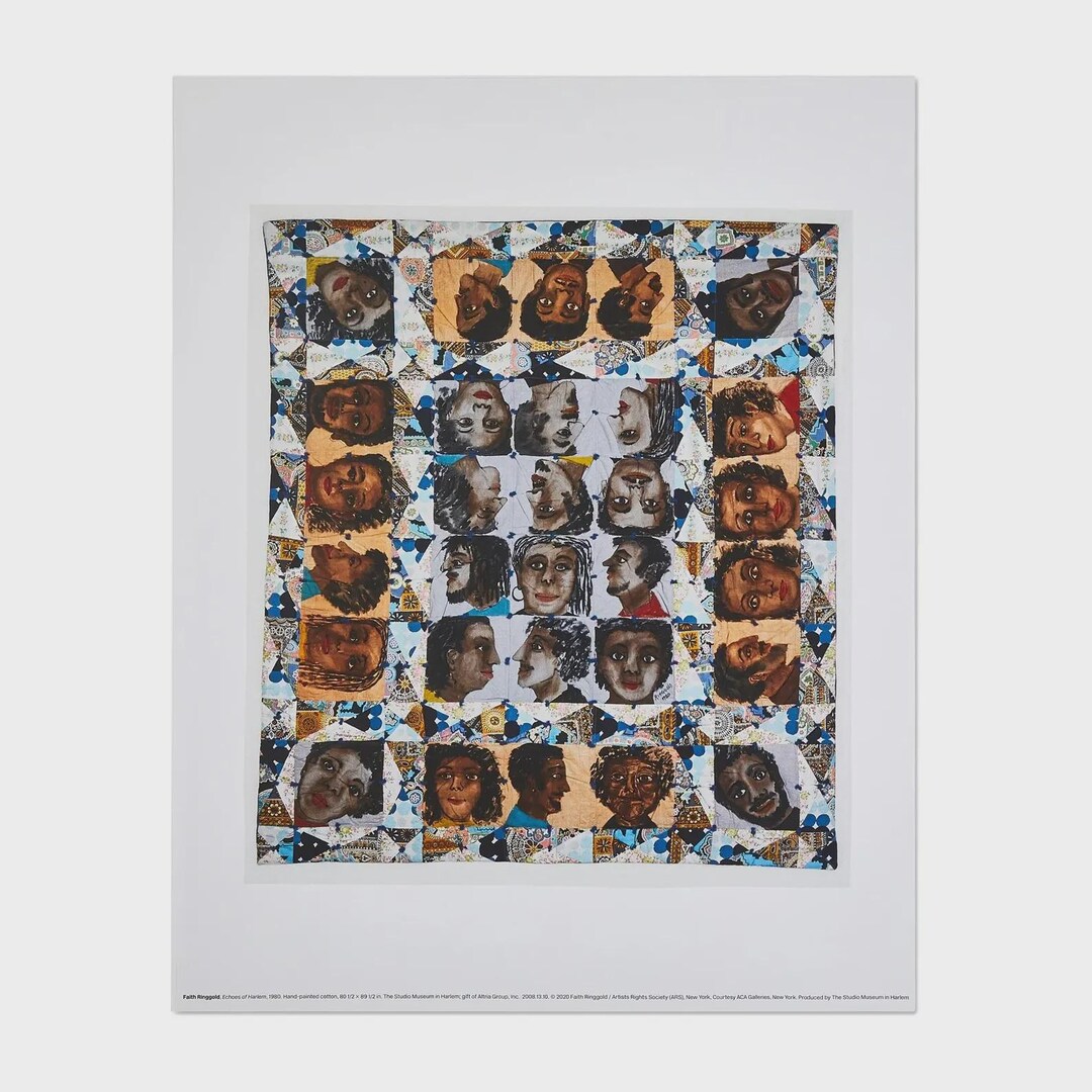 Original Faith Ringgold Exhibition Poster - Echoes of Harlem ...