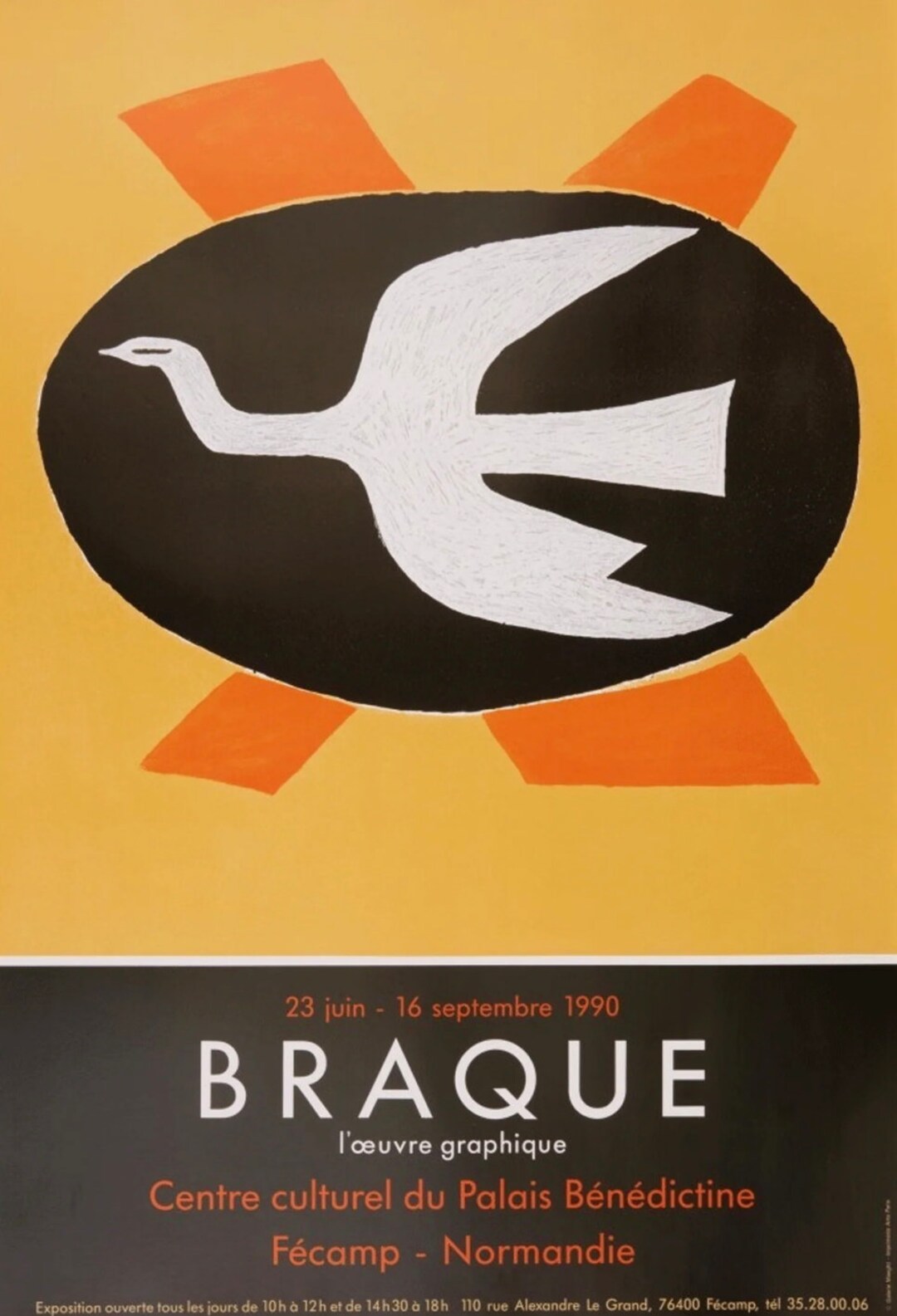 Original Georges Braque Bird Poster - Lovely Authentic Museum Gallery ...