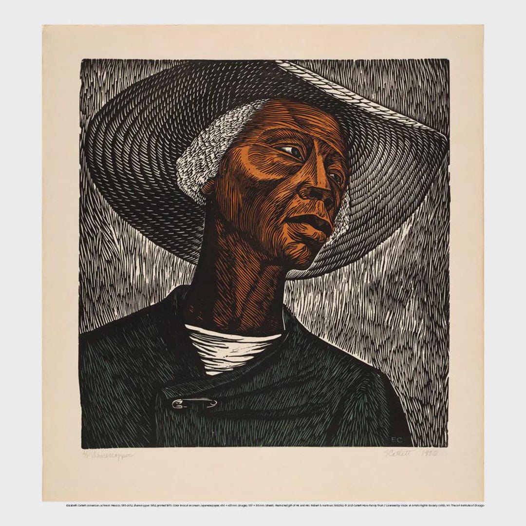 Authentic Elizabeth Catlett Exhibition Poster - Sharecropper - Official ...