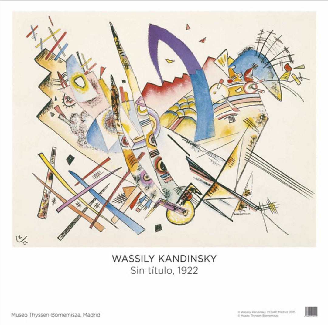Original Wassily Kandinsky Exhibition Poster - Untitled 1922 - Stunning ...