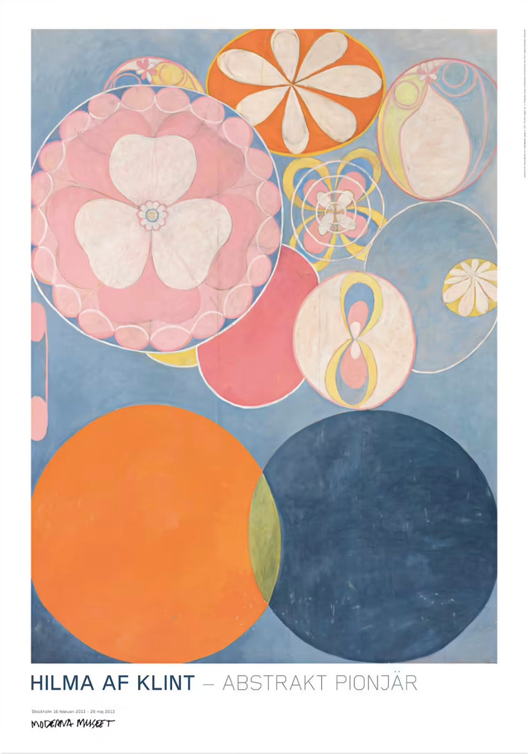 Original Hilma Af Klint Exhibition Poster - the Ten Largest, Childhood ...