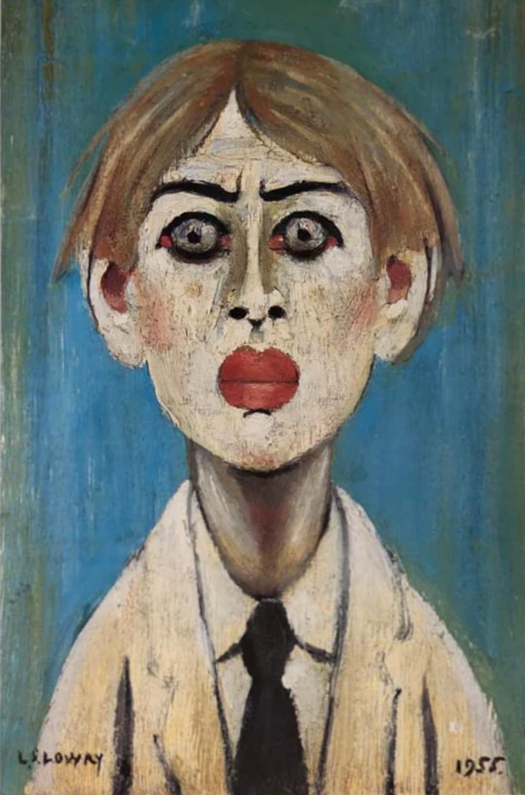 Authentic L S Lowry Poster - Portrait of a Young Man - Stunning Museum ...