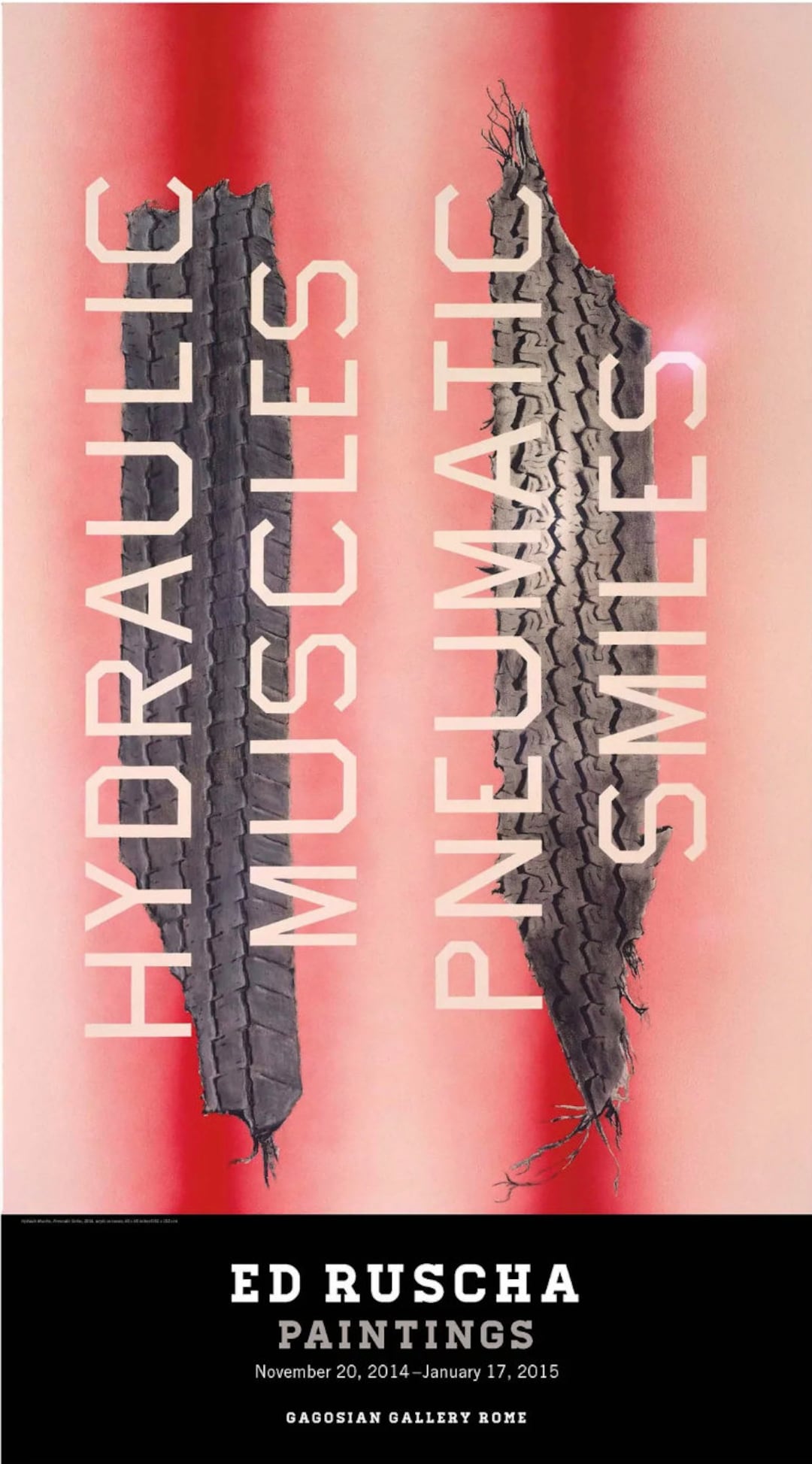 Ed Ruscha - Paintings - Hydraulic Muscles, Pneumatic Smiles - Original ...