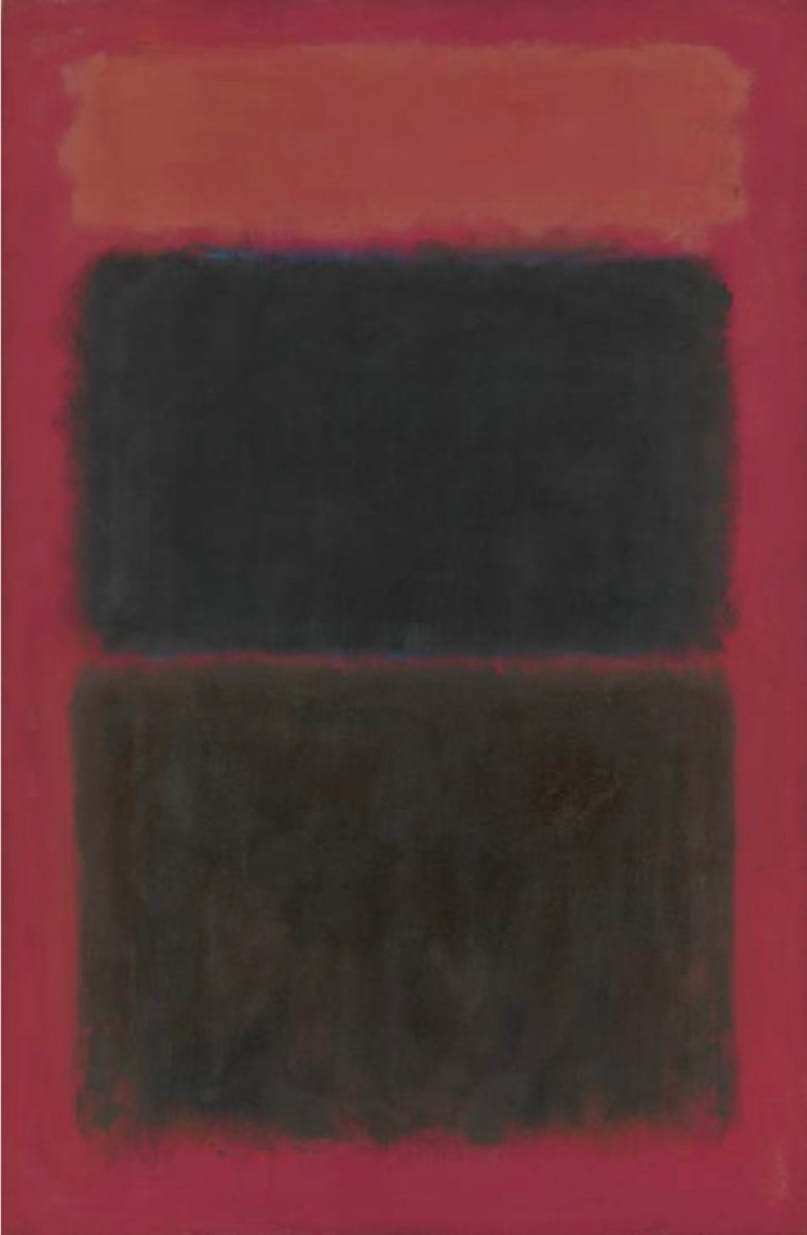 Original Mark Rothko Museum Poster - Light Red Over Black - Etsy