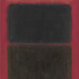 Original Mark Rothko Museum Poster - Light Red Over Black - Etsy