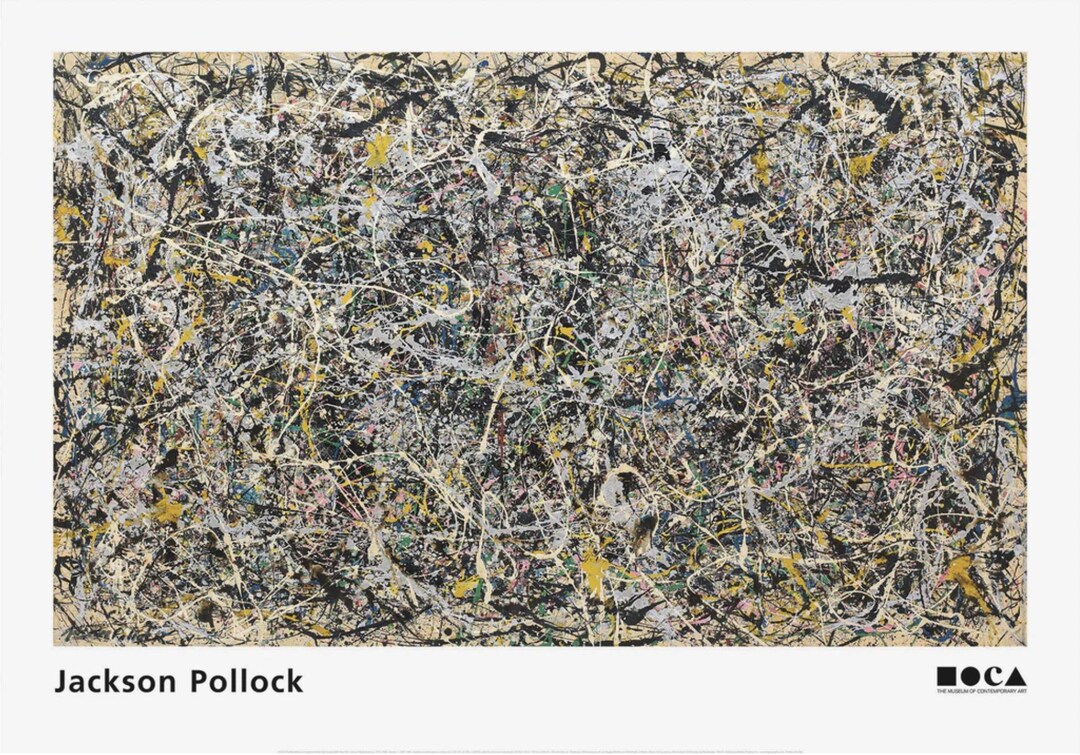 Authentic Jackson Pollock Exhibition Poster - Painting No 1 - Official ...