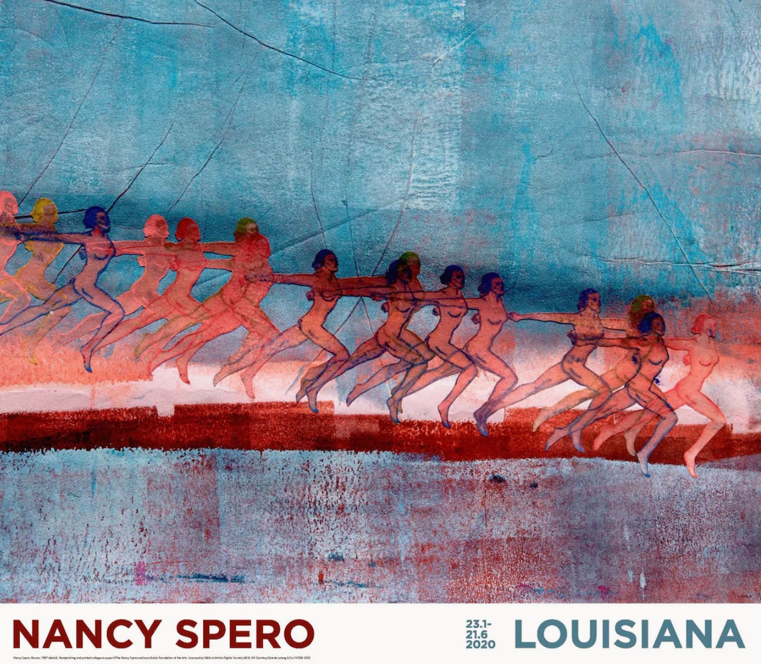 Authentic Nancy Spero Exhibition Poster - the Runner - Original Museum ...