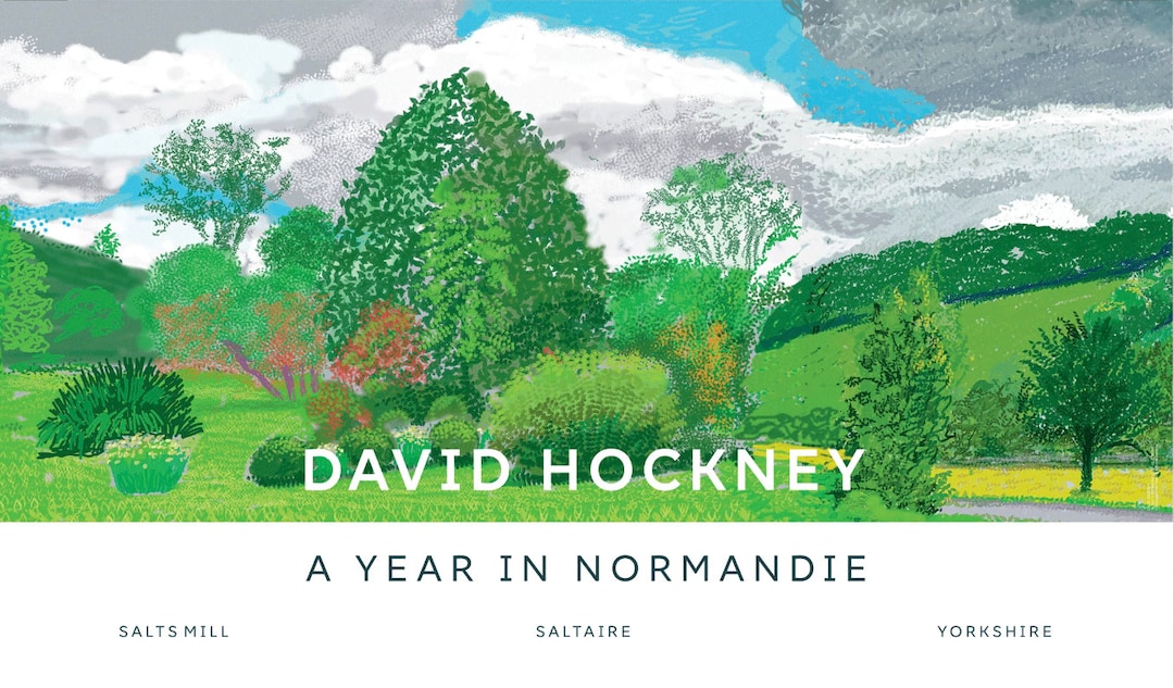 Original David Hockney Exhibition Poster - Trees - A Year in Normandie ...