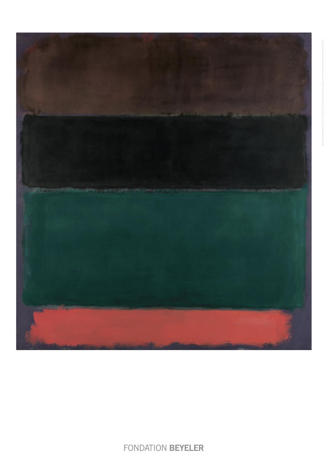 Authentic Mark Rothko Exhibition Poster - Red Brown Black Green Red ...