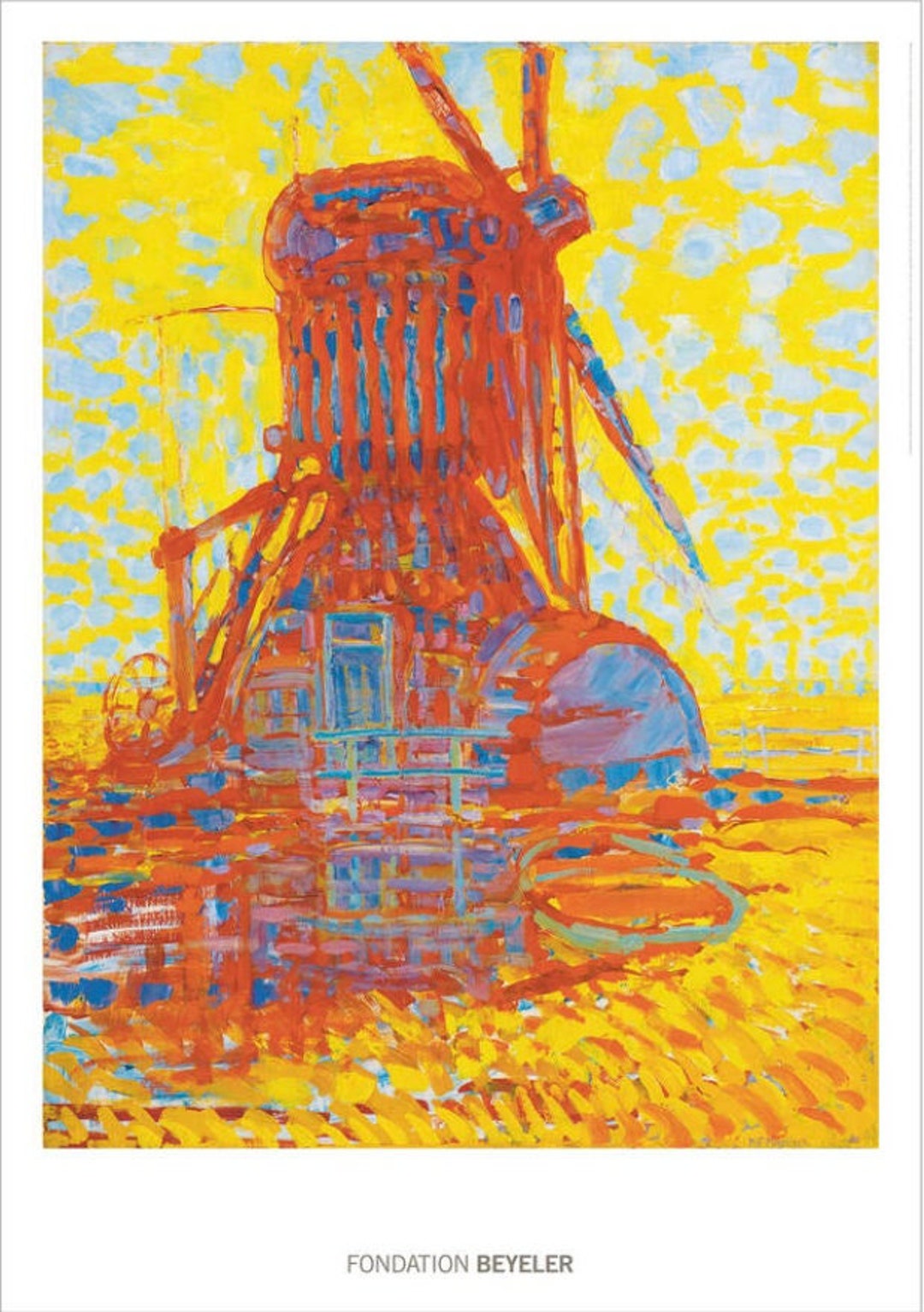 Original Piet Mondrian Exhibition Poster - the Windmill in Sunlight ...