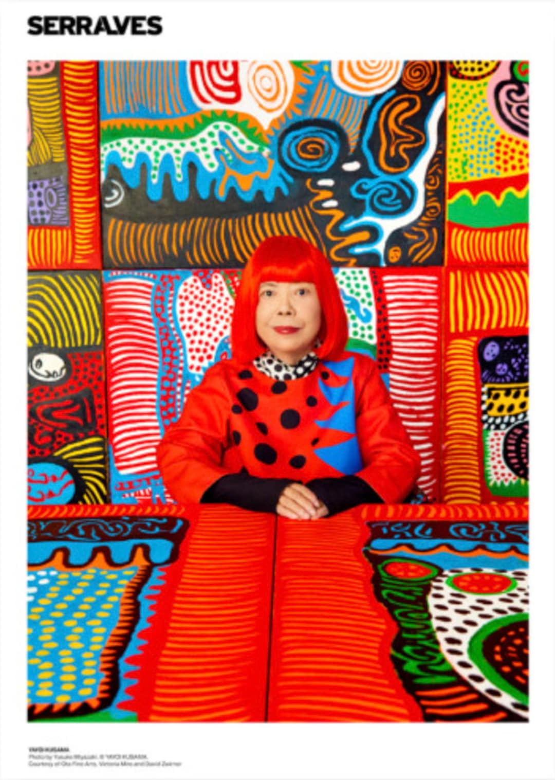 Authentic Yayoi Kusama Exhibition Poster - Portrait - Stunning Original ...