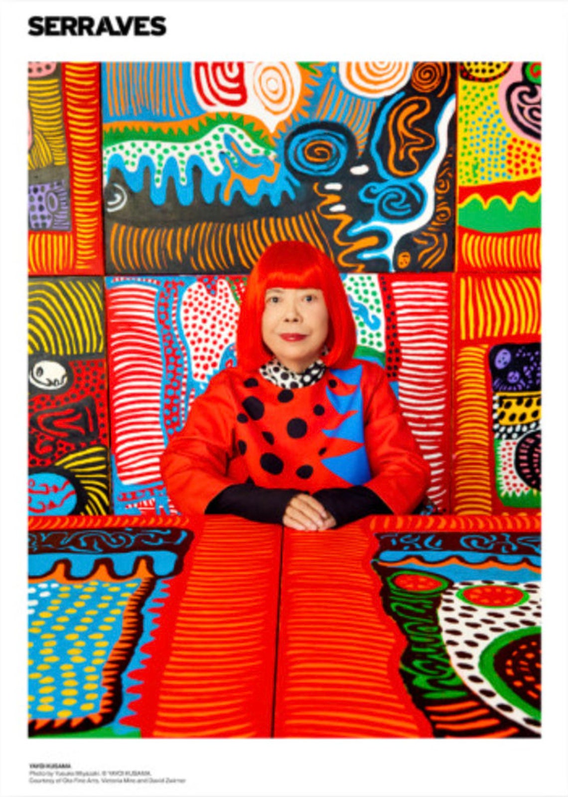Authentic Yayoi Kusama Exhibition Poster - Portrait - Stunning Original ...
