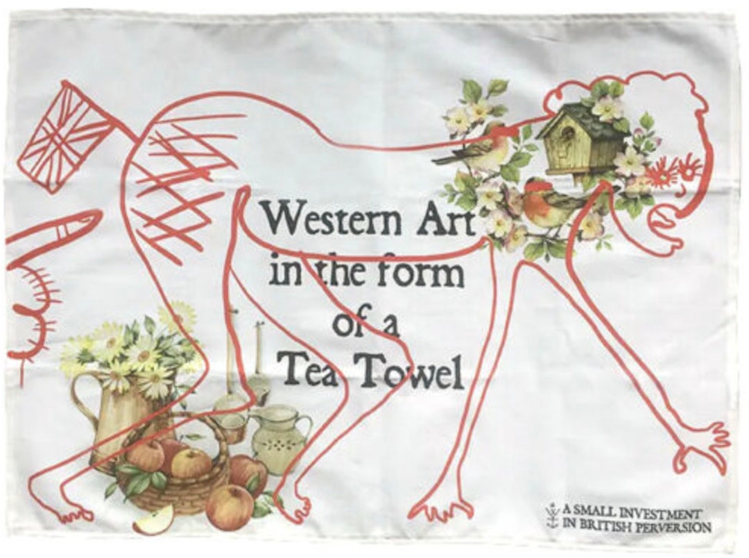 Original Grayson Perry Print on Textile / Tapestry / Tea Towel ...