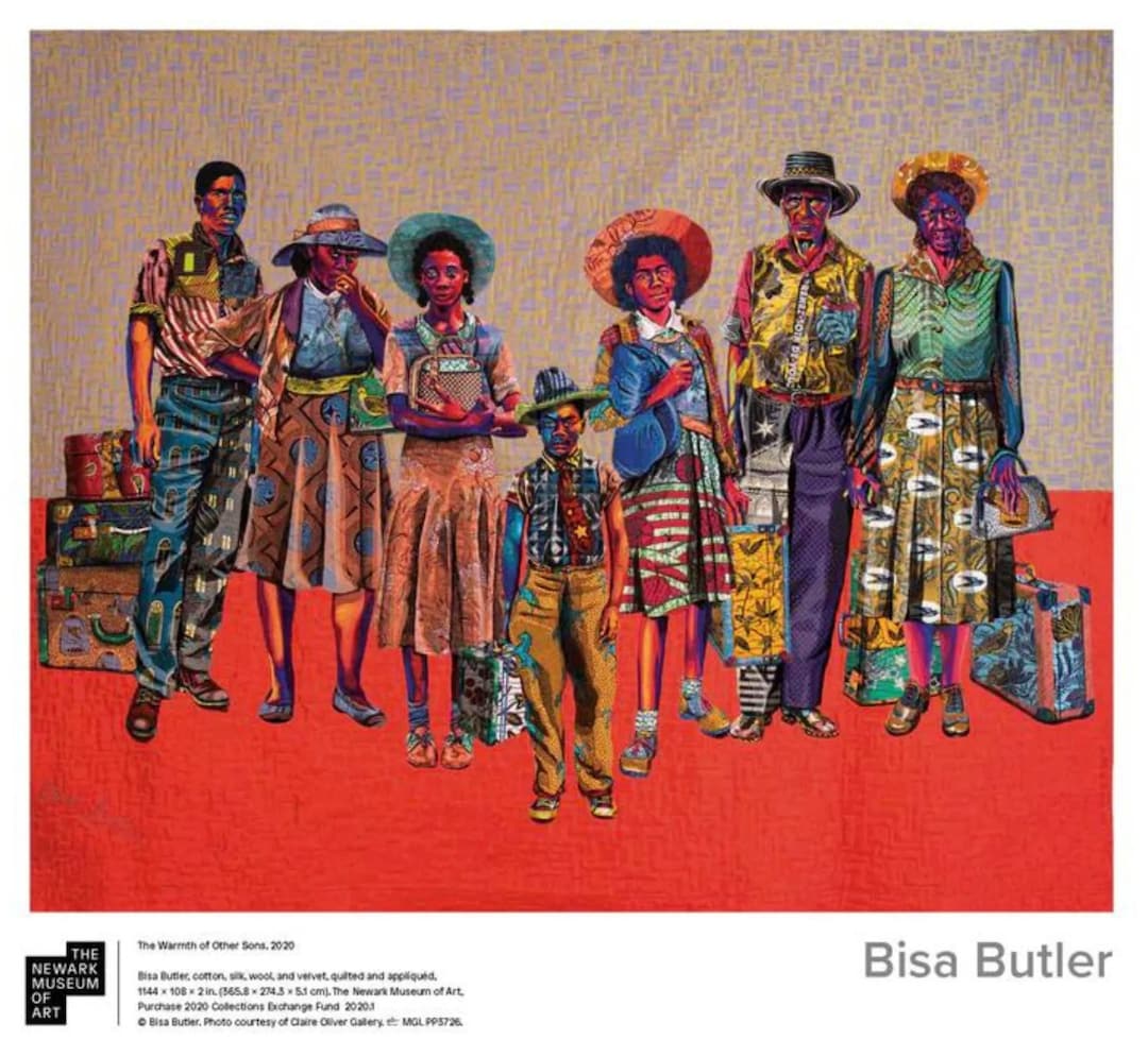Original Bisa Butler Exhibition Poster - the Warmth of Other Sons ...