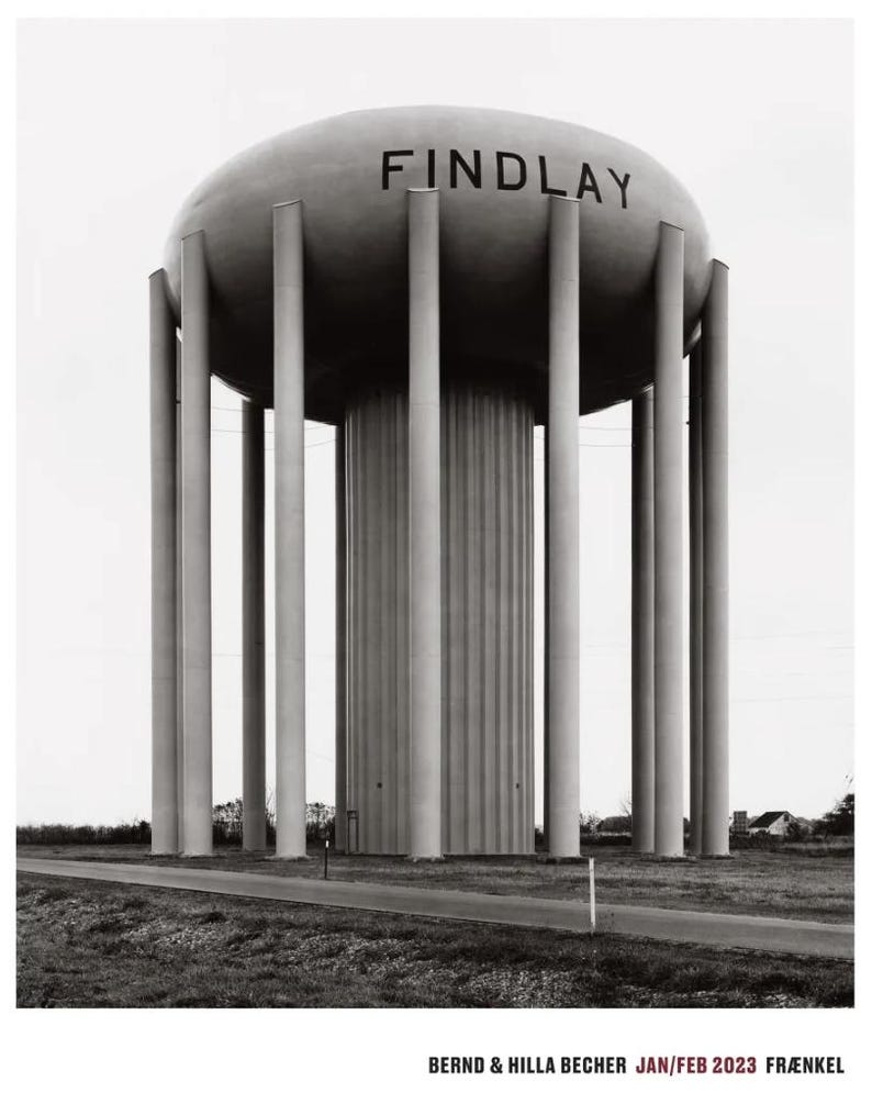 Authentic Bernd and Hiller Becher Poster - Water Tower - Official ...