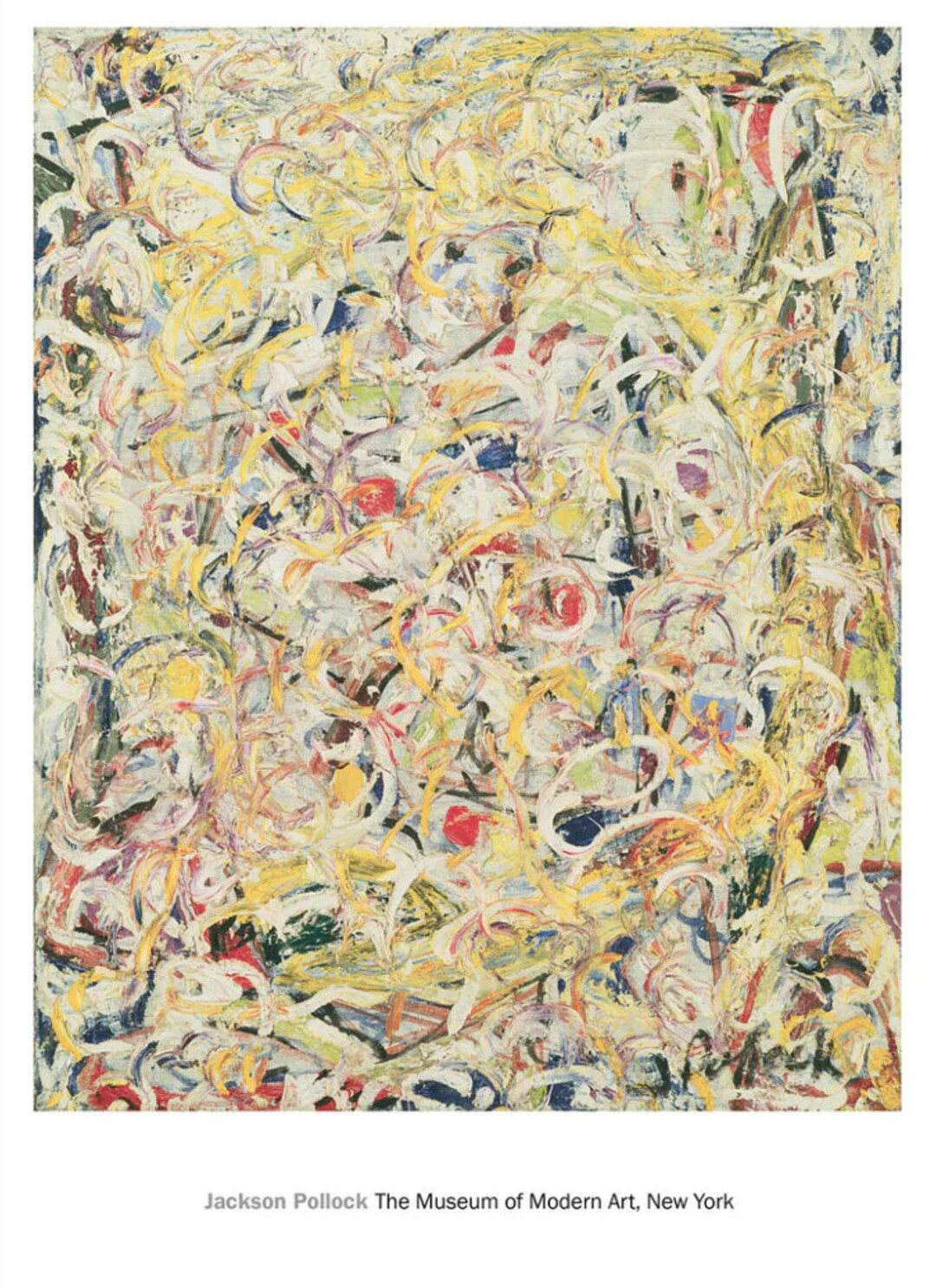 Original Jackson Pollock Exhibition Poster - Shimmering Substance ...