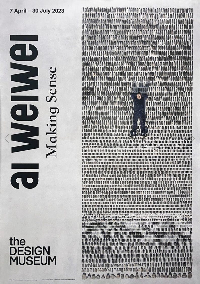 Authentic Ai Weiwei Exhibition Poster - Making Sense: Tools - Design ...