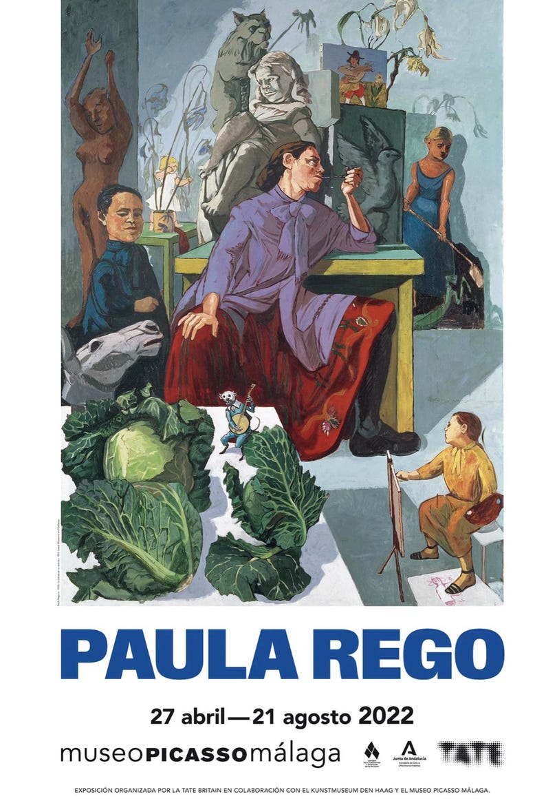 Authentic Paula Rego Exhibition Poster - the Artist in Her Studio ...