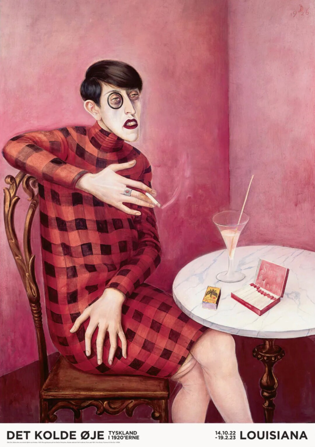 Original Otto Dix Exhibition Poster - Portrait of the Journalist Sylvia ...