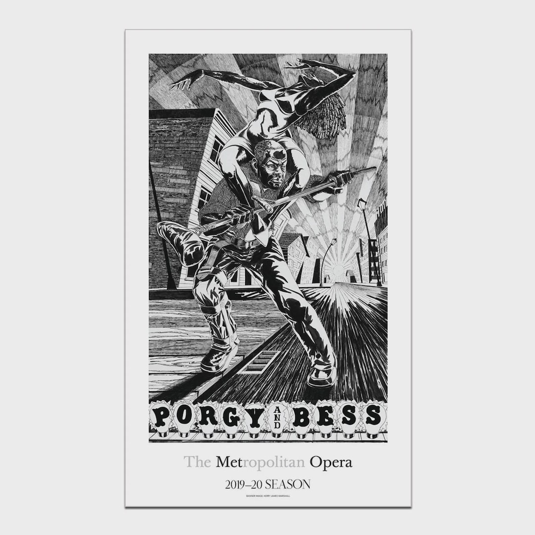 Original Kerry James Marshall Exhibition Poster - the Gershwins "porgy ...