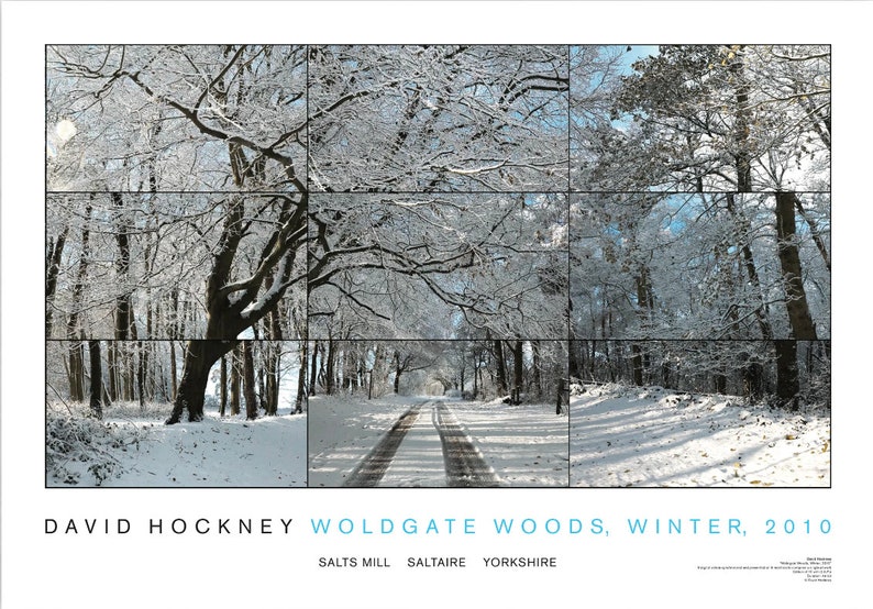 Original David Hockney Exhibition Poster - Woldgate Woods 2010 ...