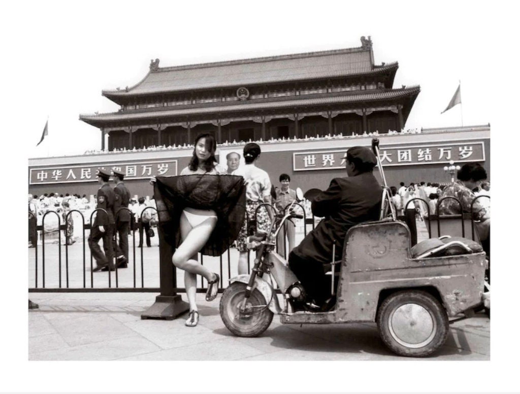 Original Ai Weiwei Exhibition Print - Beijing Girl in Tianamen Square ...