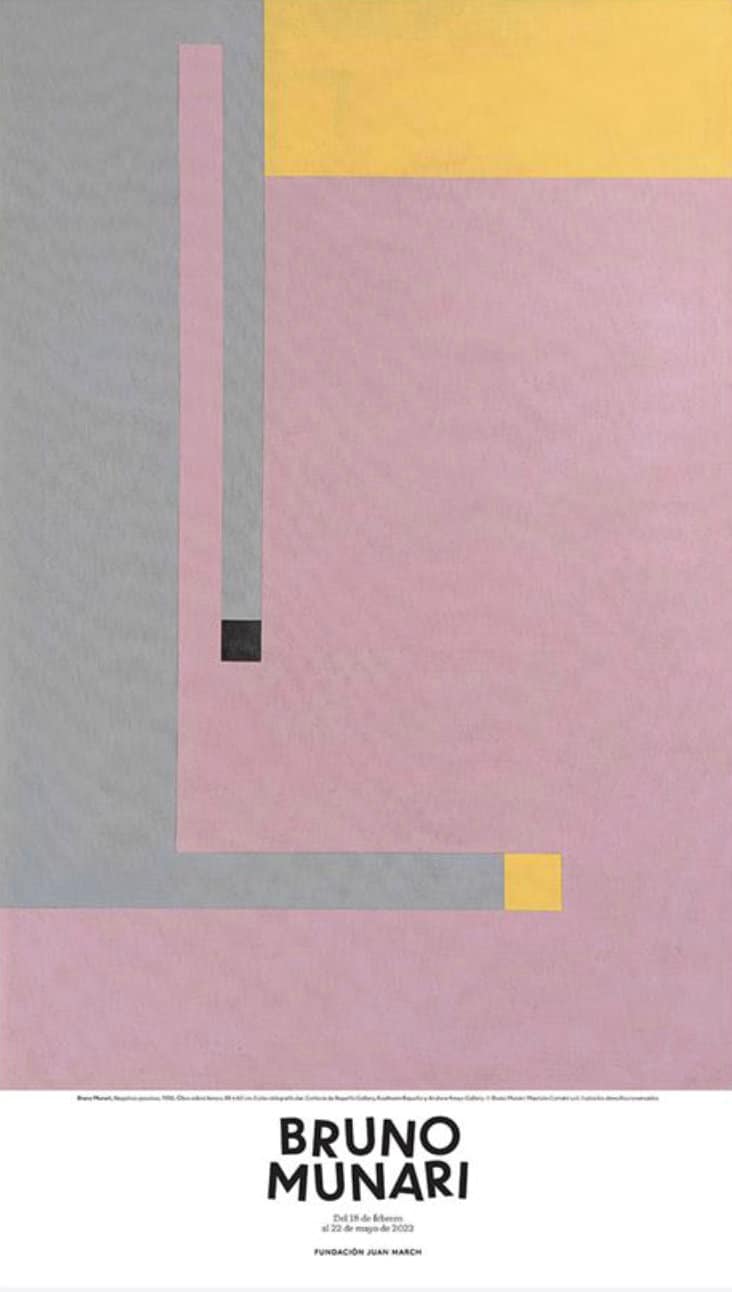 Original Bruno Munari Exhibition Poster - Negative Positive - Museum ...