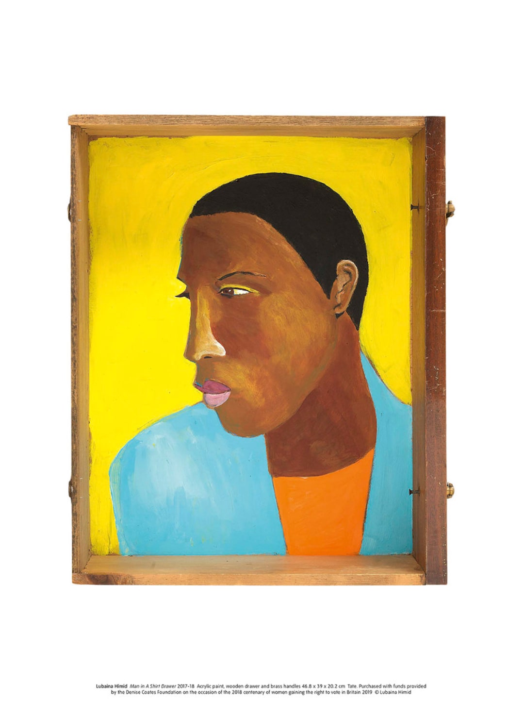 Original Lubaina Himid Exhibition Print - Man in a Shirt Drawer ...