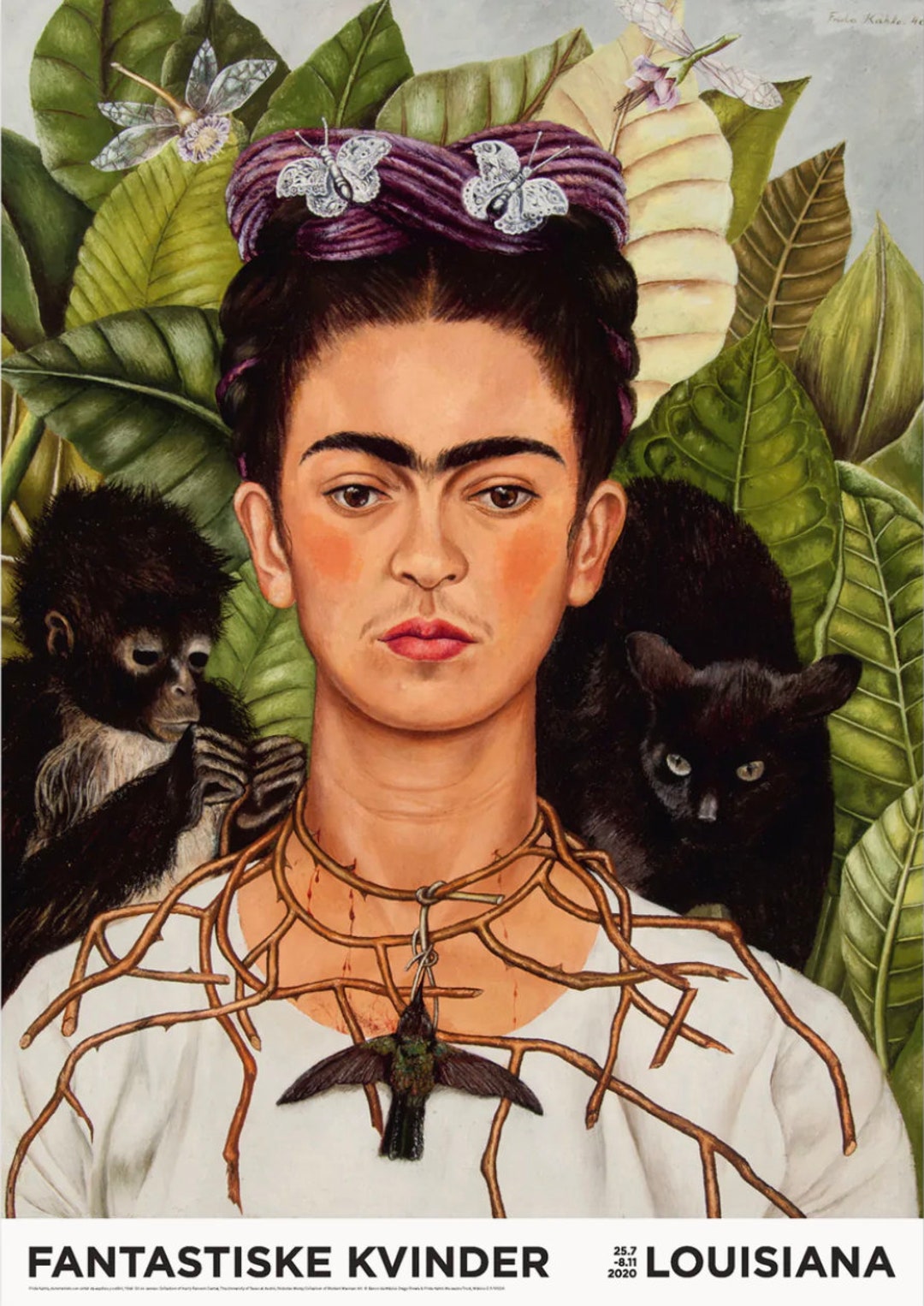 Original Frida Kahlo Exhibition Poster - Stunning Authentic Museum ...