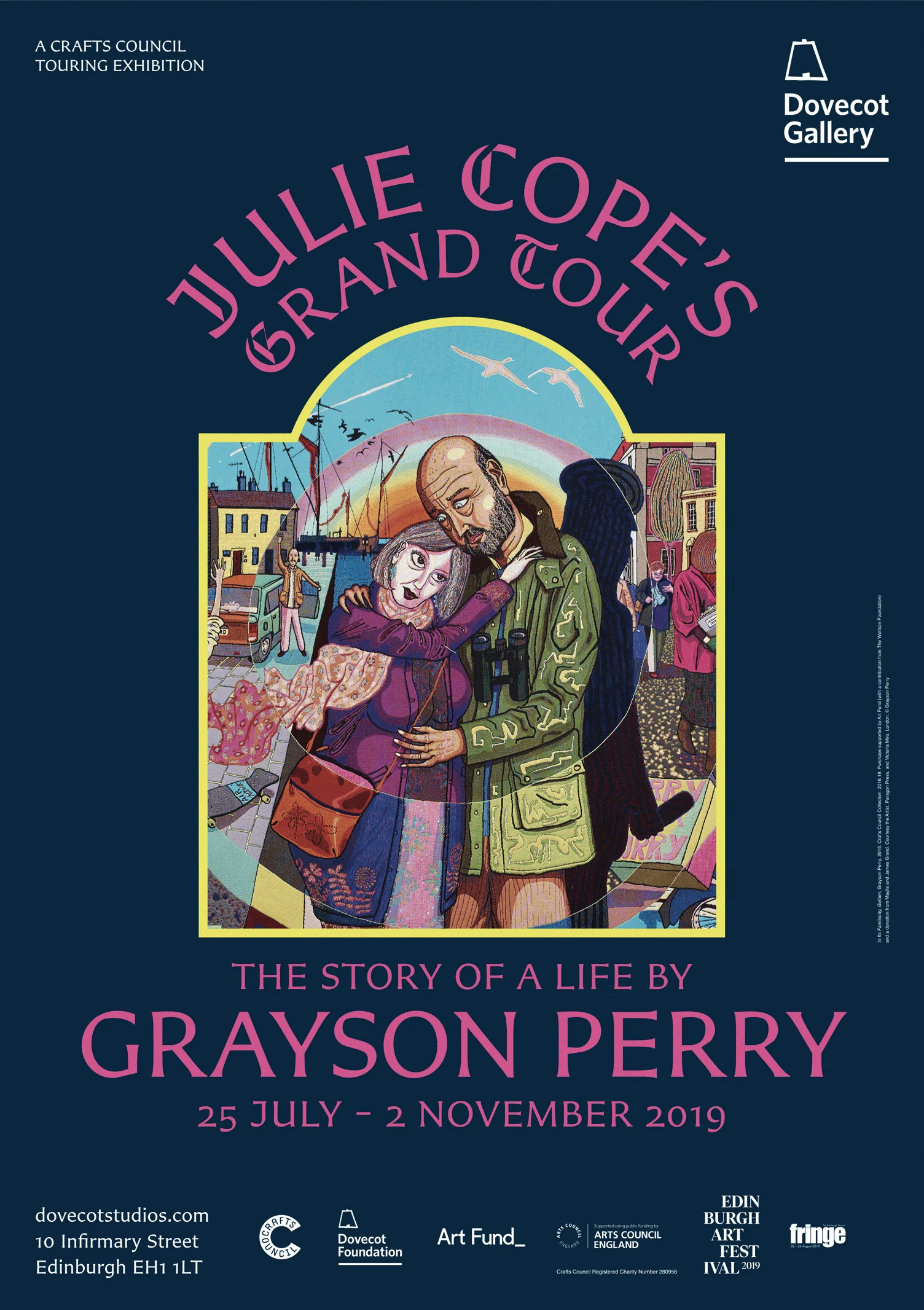 Original Grayson Perry Exhibition Poster - Julian Cope Grand Tour ...